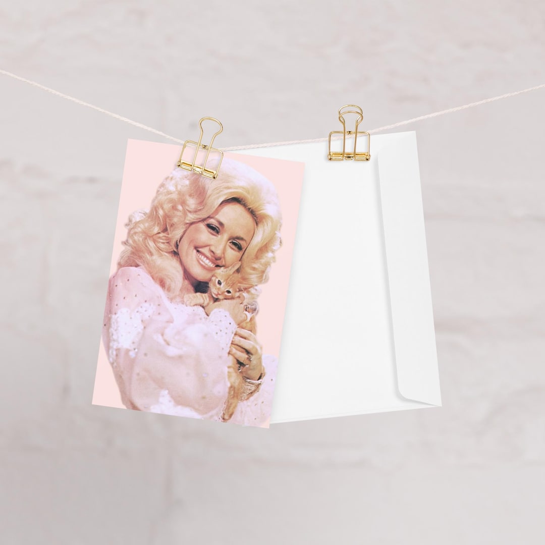 Dollycat Greeting Card - Dolly Parton Card - Valentine's Day - Cat ...