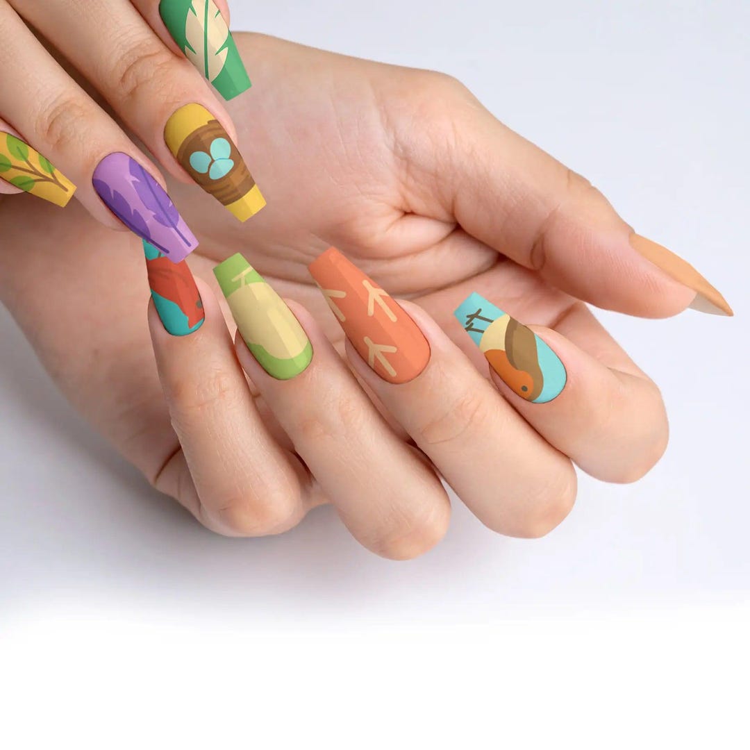 Avian Allure Exotic Birds Press-on Nails - Etsy