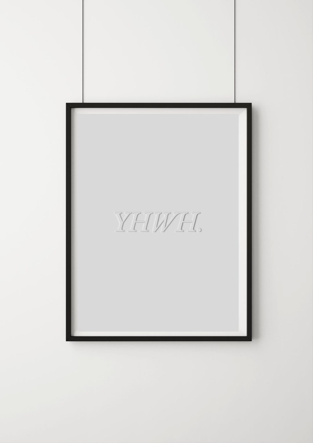YHWH Minimalist Printable Wall Art – Sacred Name of God | Christian ...