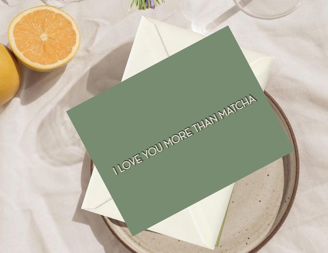 Matcha Love Card – Funny Printable Card for Boyfriend or Girlfriend ...