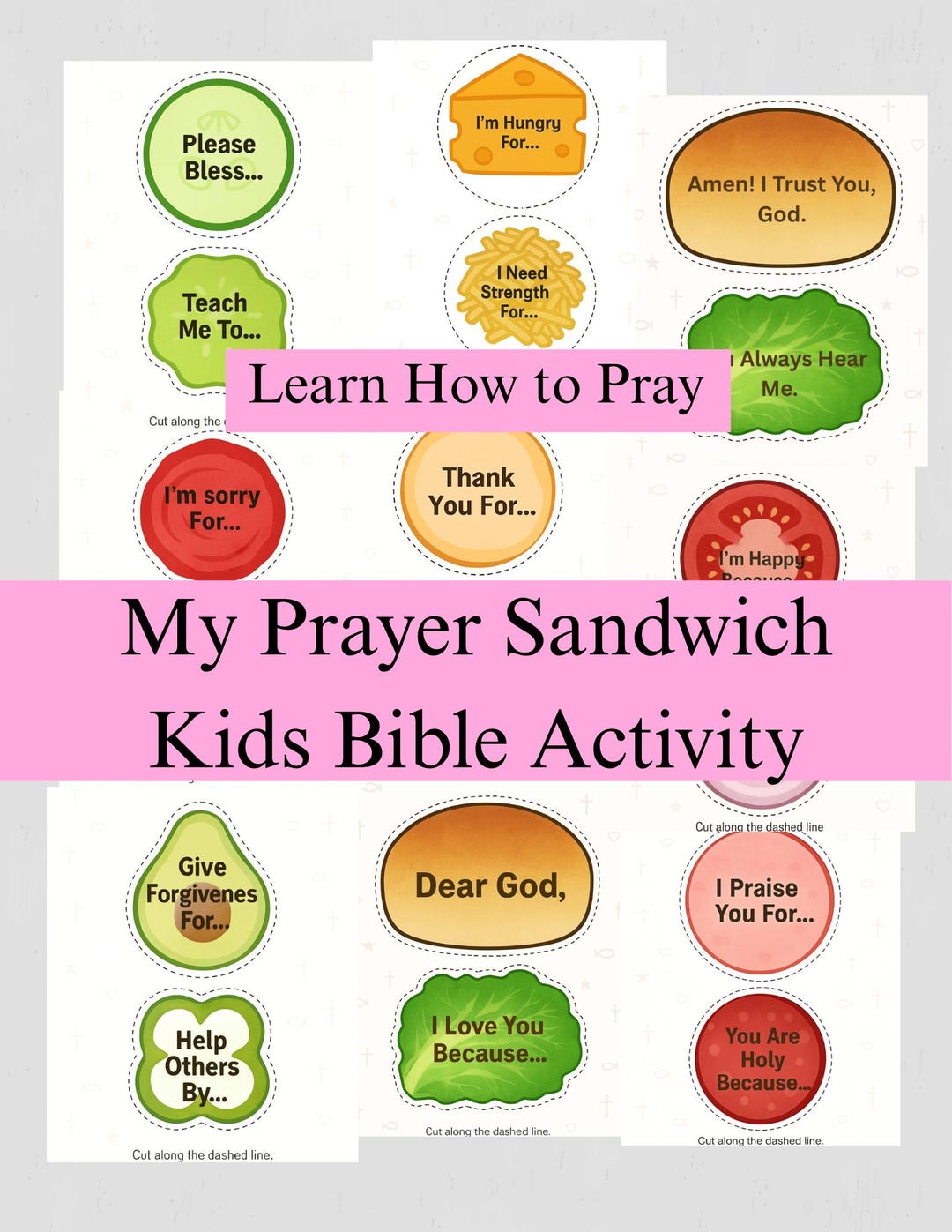 Christian Kids Prayer Sandwich Printable | Bible Activity for Children ...