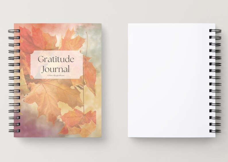 Fall Gratitude Journal Printable: Autumn Leaves Theme (digital Download ...