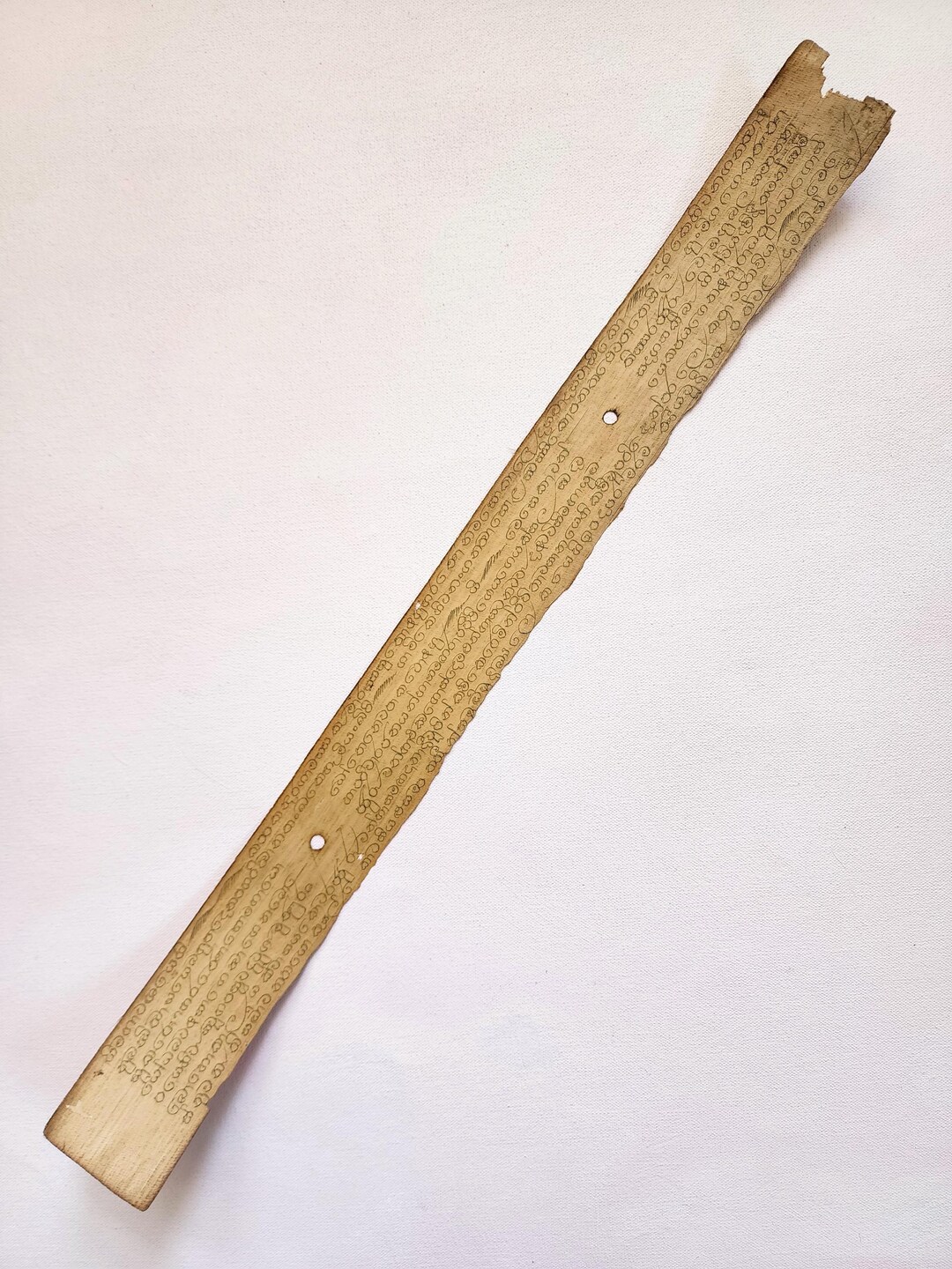 Ancient Buddhist Palm Leaf Manuscript – Buddhist Scripture on Ola Leaf ...