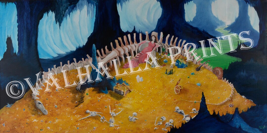 The Cavern Oil Painting Panoramic Print - Etsy