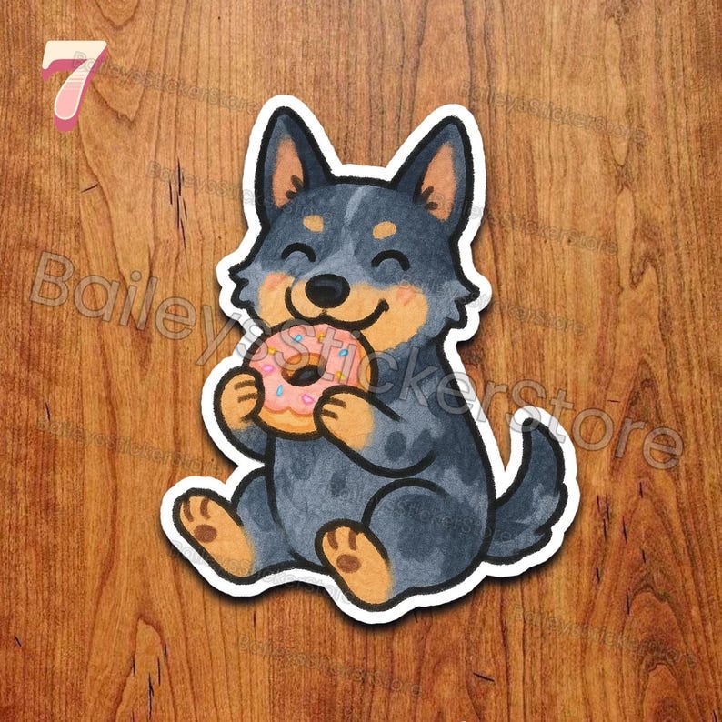 Blue Heeler Dog Sticker Pack: Waterproof Vinyl Decals for Laptop, Water ...