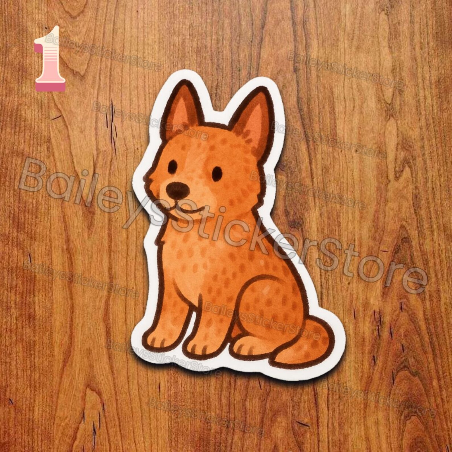 Red Heeler Dog Sticker Pack – Waterproof Vinyl Decals - Etsy