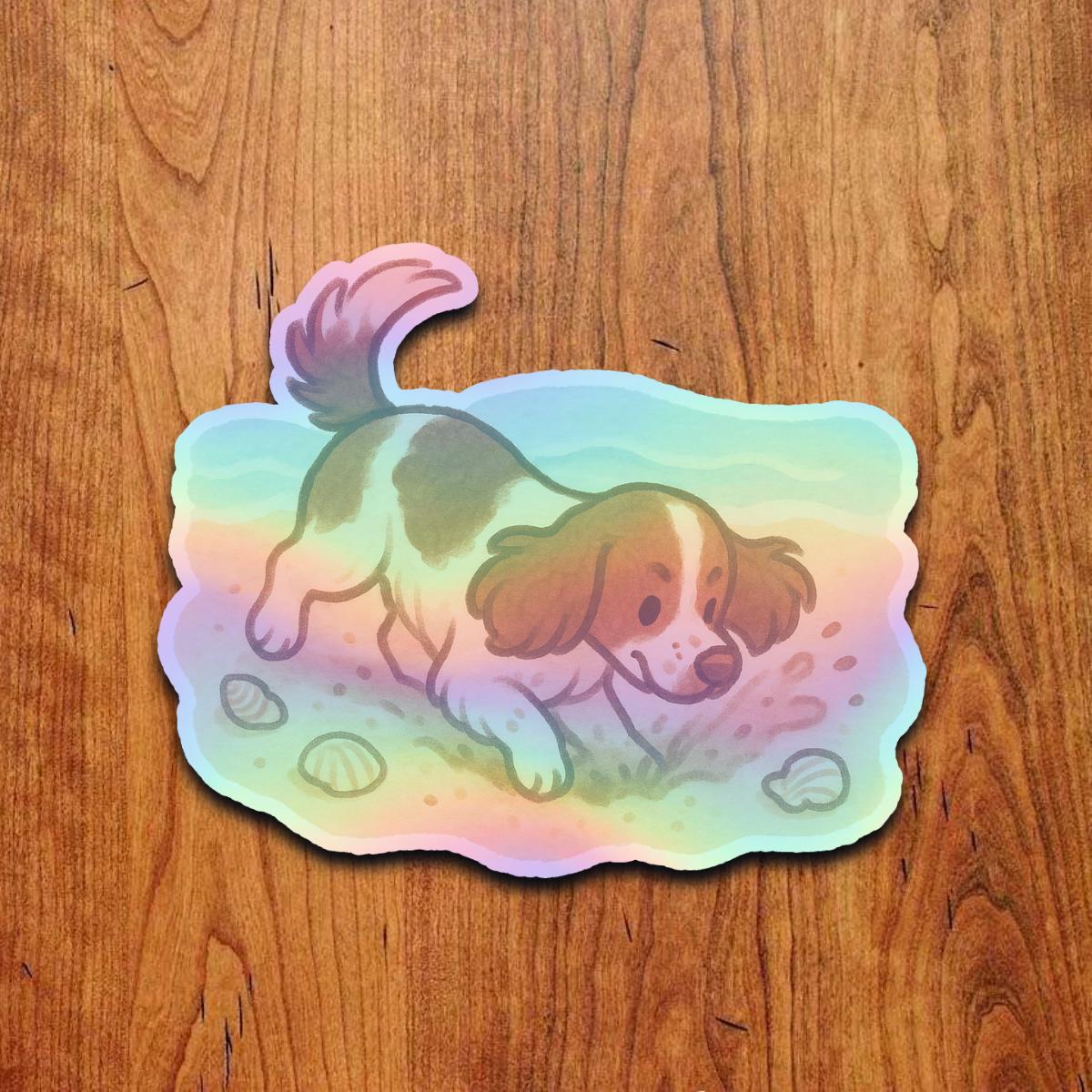 Springer Spaniel Beach Sticker: Waterproof Dog Vinyl Decal - Etsy