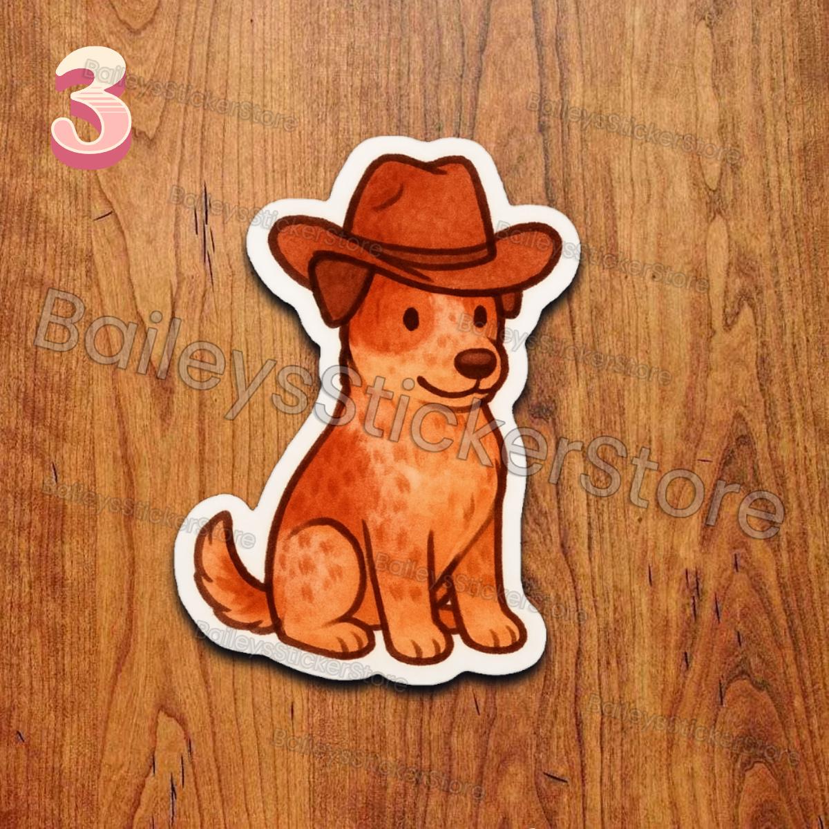 Red Heeler Dog Sticker Pack – Waterproof Vinyl Decals - Etsy
