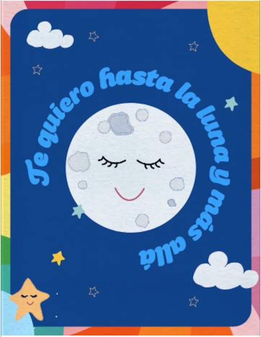 Spanish Lullaby Poster: Printable Nursery Rhyme Art (digital Download 8 ...