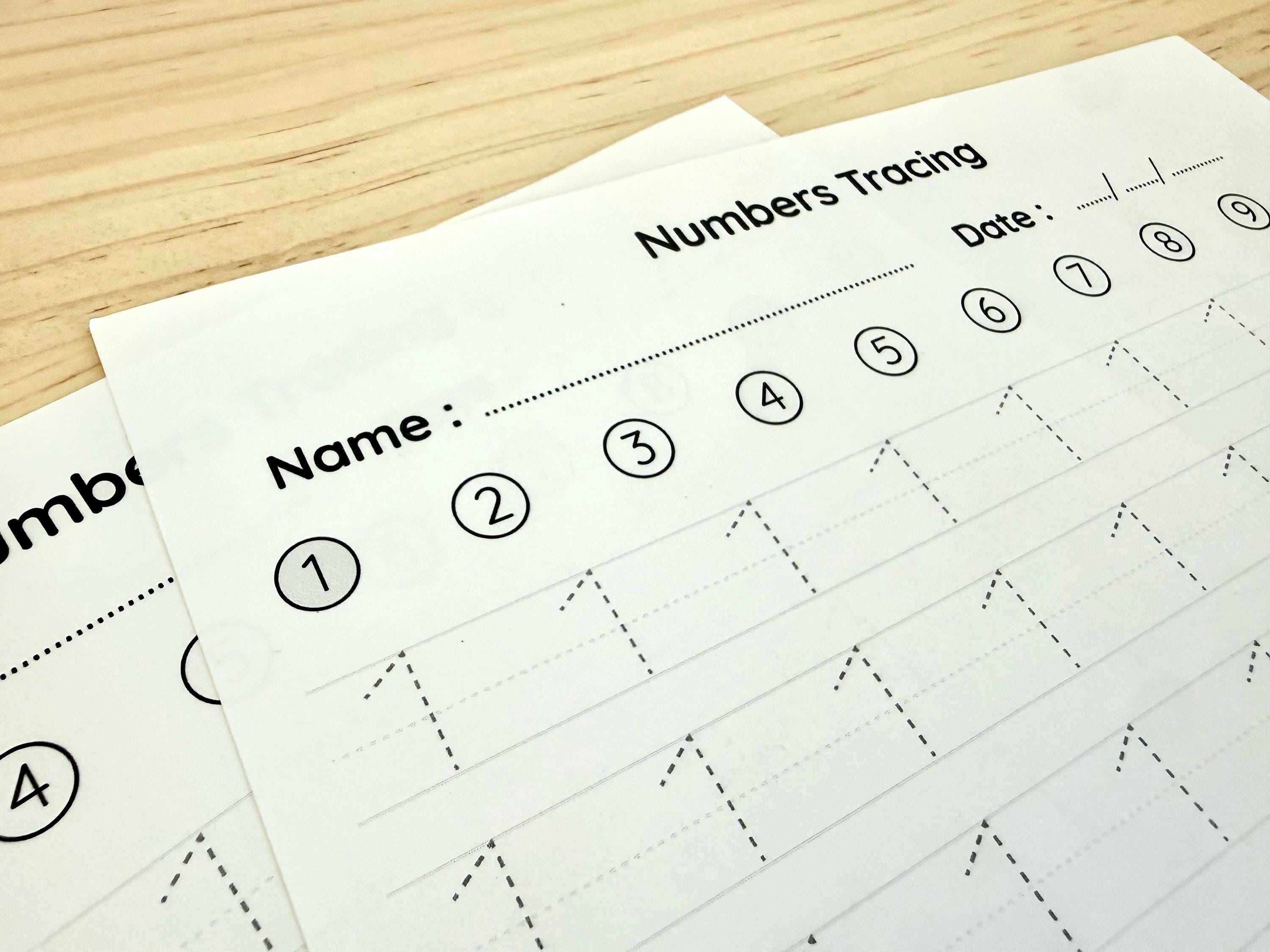 Number Tracing Worksheets | 1–10 Printable | Preschool, Pre-k ...