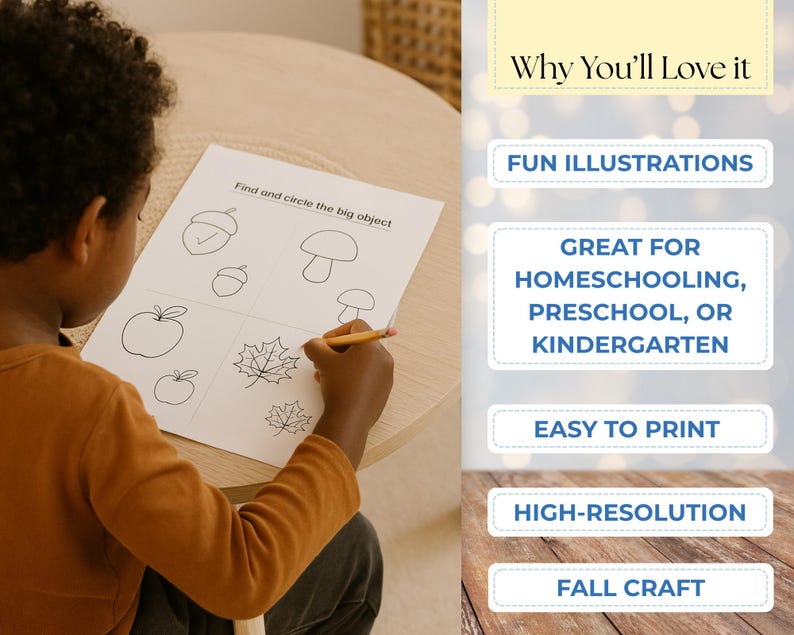 Fall Activity Bundle|fall Worksheets for Preschool, Pre-k, Kindergarten ...