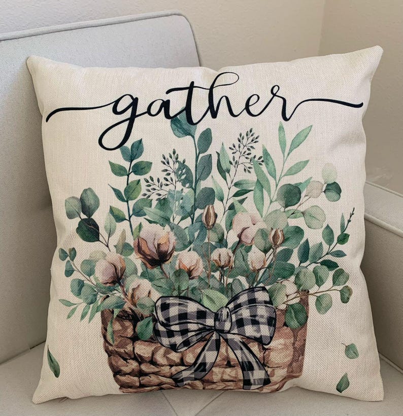 Rustic Farmhouse Pillow Covers Set of 4 – Beige & Gray Home Sweet Home ...