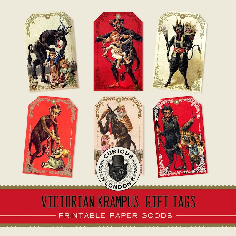 Vintage Krampus Stickers - Etsy