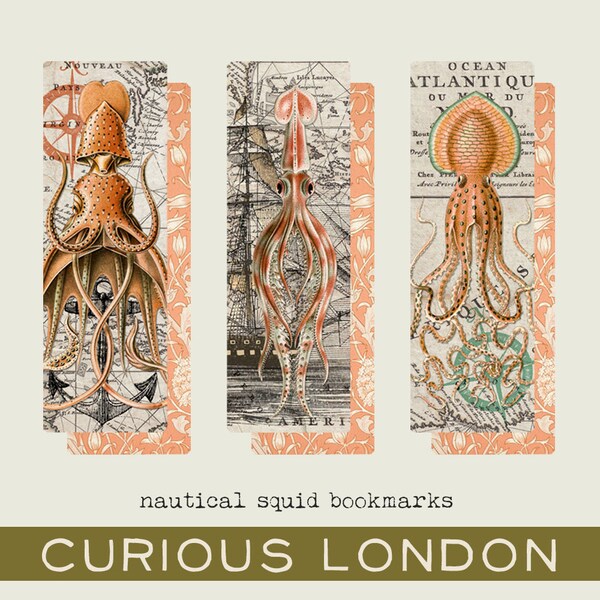 Octopus Bookmark - Etsy