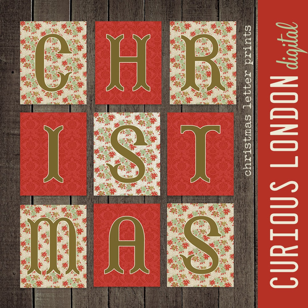 Christmas Prints I Word Art I Printable Wall Art I Digital Prints I ...