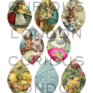 Printable Vintage Easter Instant Download Papercrafting Wreath - Etsy