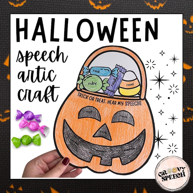 Halloween Speech Therapy Articulation Craft | Build Your Own Jack-o ...