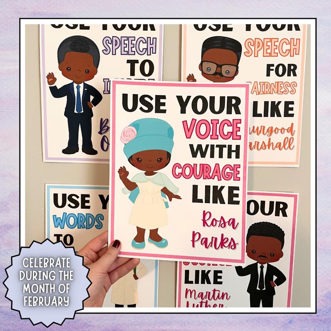 Black History Month Posters for Speech Therapy / Classroom [bulletin ...