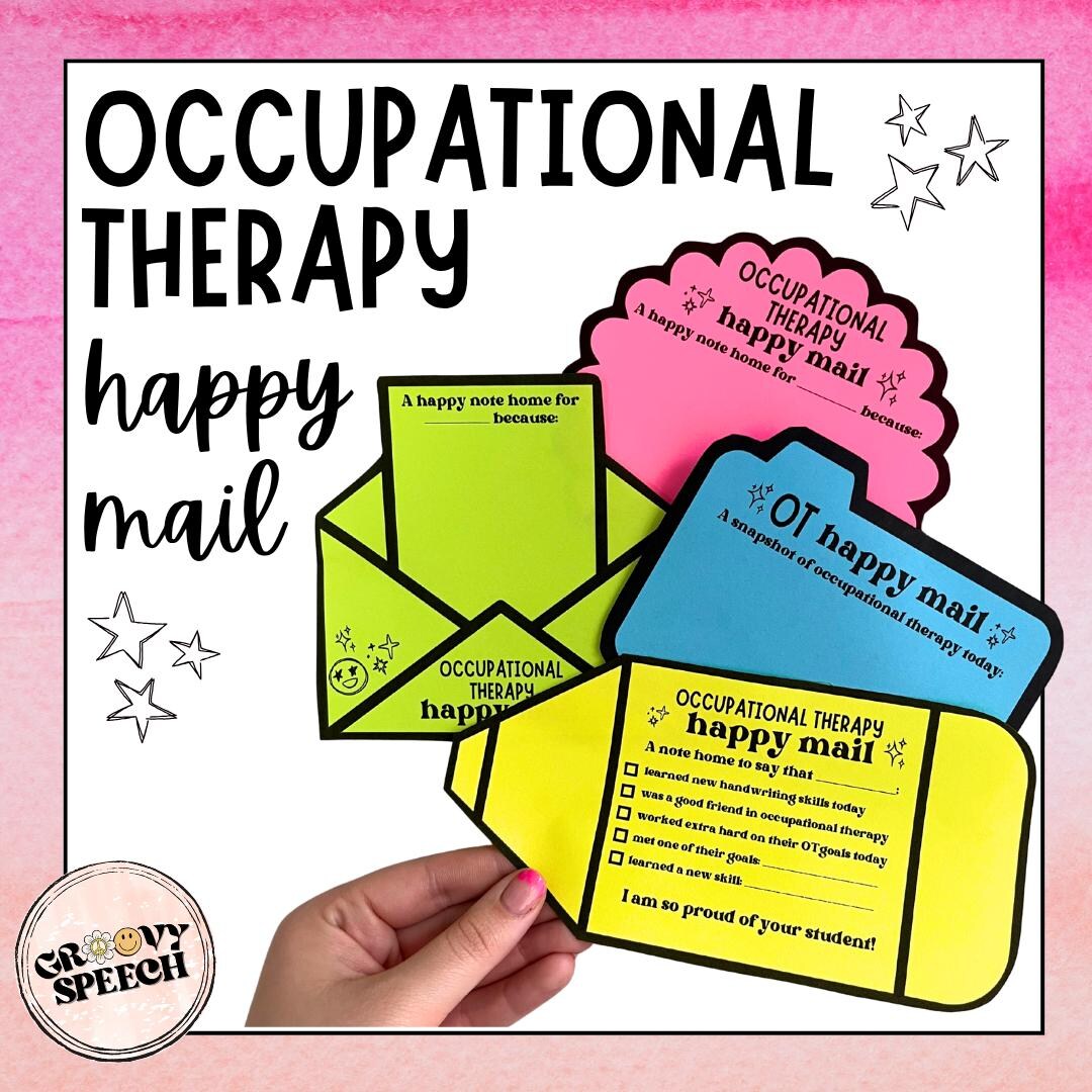 Occupational Therapy Happy Mail | Parent Communication - Etsy