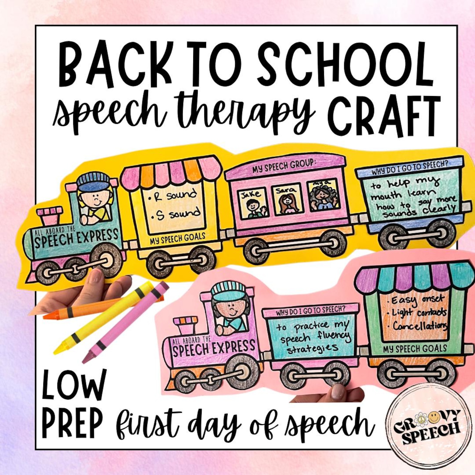 First Day of Speech | Speech Therapy Back to School Activity - Etsy