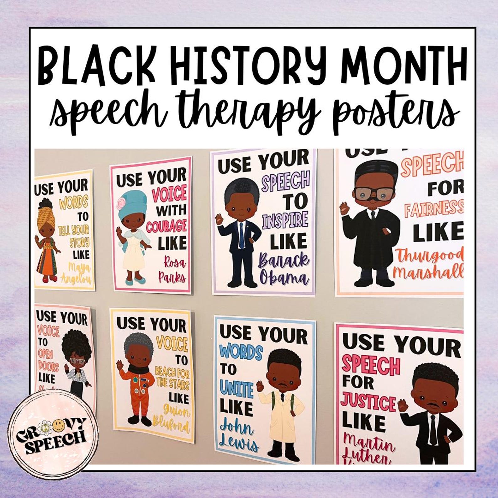 Black History Month Posters for Speech Therapy / Classroom [bulletin ...