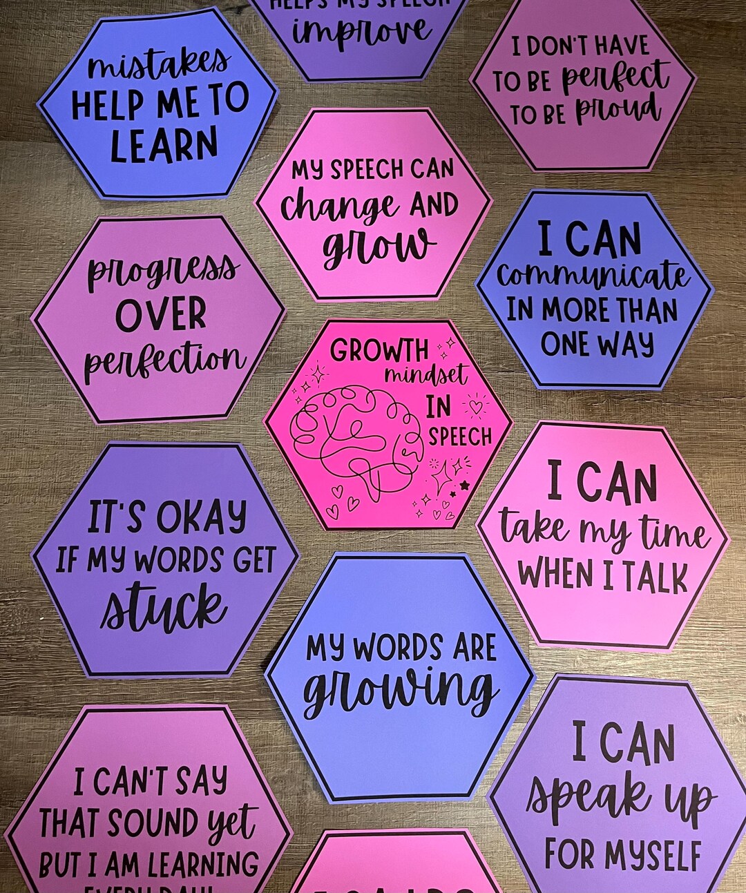 Growth Mindset Speech Therapy Posters / Bulletin Board / Door Decor - Etsy