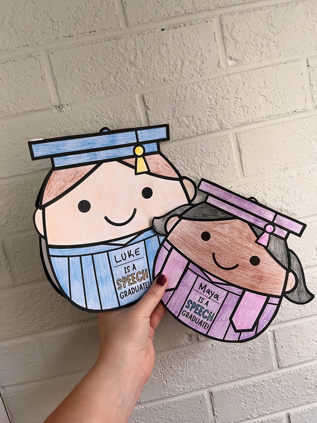 Speech Therapy Graduation Craft: Printable Certificate Keepsake - Etsy