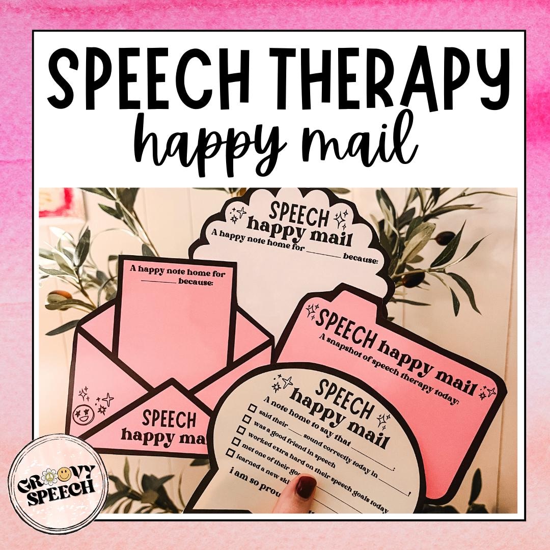 Speech Therapy Happy Mail | Parent Communication - Etsy