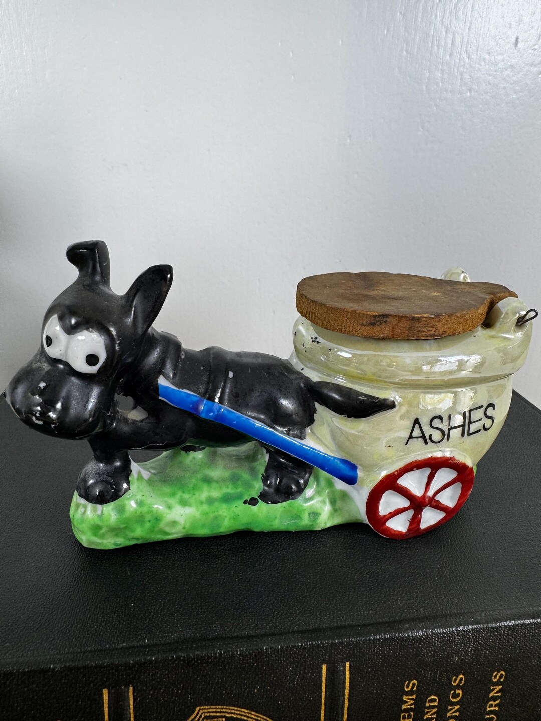 Donkey Ashtray: Mid-century Lusterware Animal Cart, Made in Japan ...