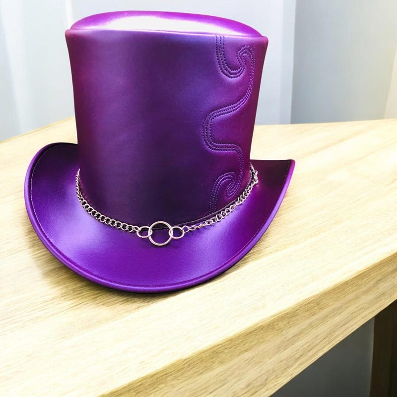 Purple Top Hat - Etsy