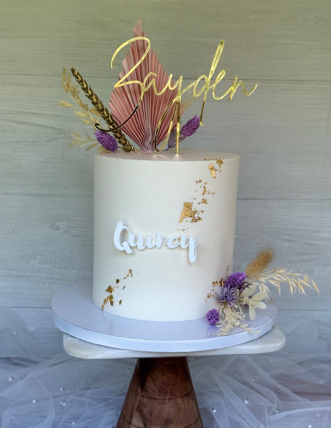 Personalized Acrylic Cake Topper: Custom Name Party Decoration - Etsy