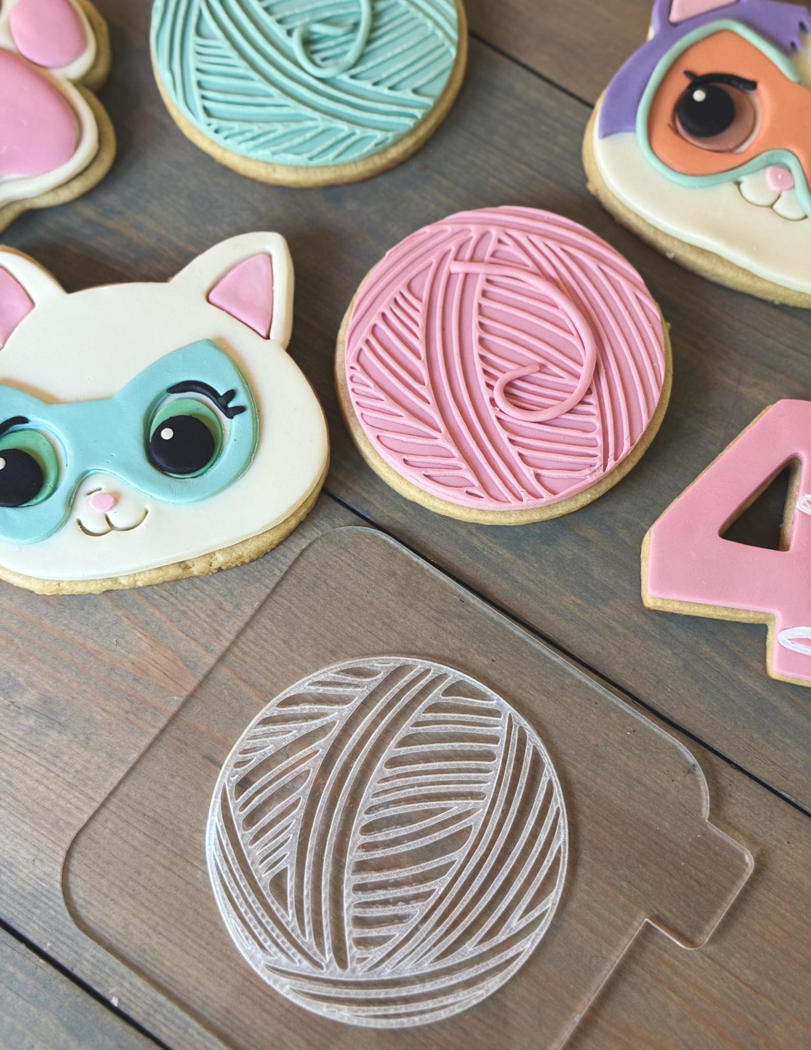 Yarn Ball Cookie Embosser: Knitting & Crochet Fondant Stamp - Etsy