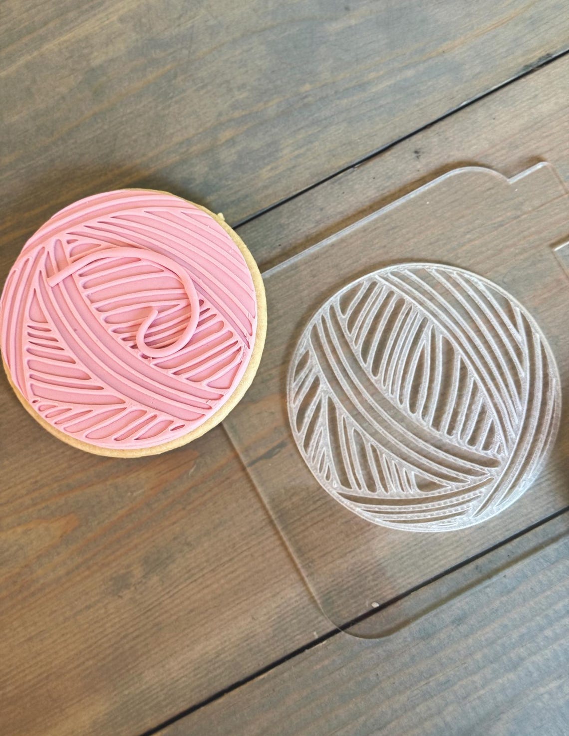 Yarn Ball Cookie Embosser: Knitting & Crochet Fondant Stamp - Etsy