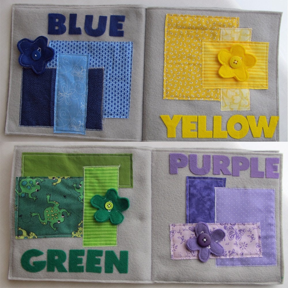 COLORS Fabric Quiet Book PDF Pattern | Etsy