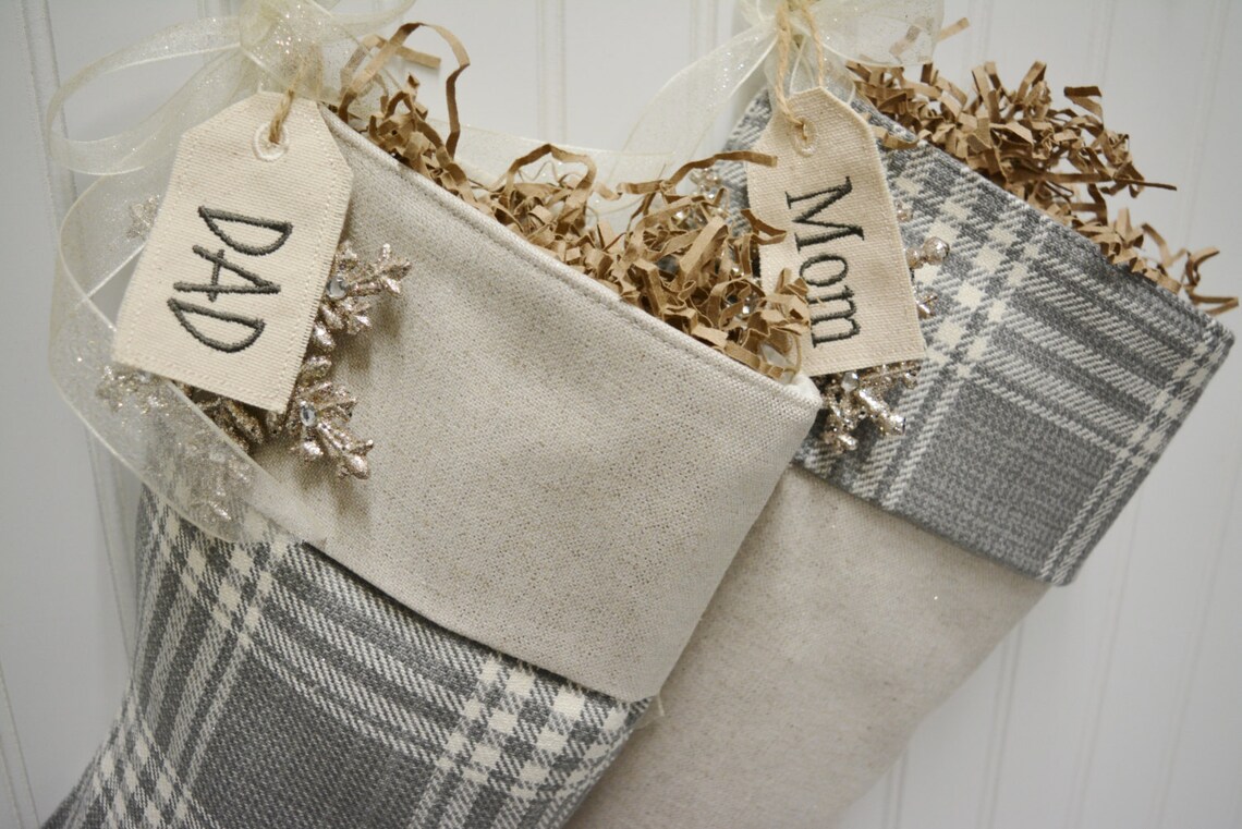 Embroidered Name Tag for Personalization for Stockings Gifts | Etsy