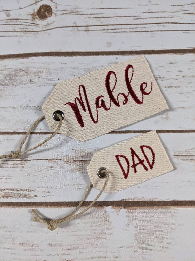 Embroidered Name Tag Large Size for Personalization for - Etsy