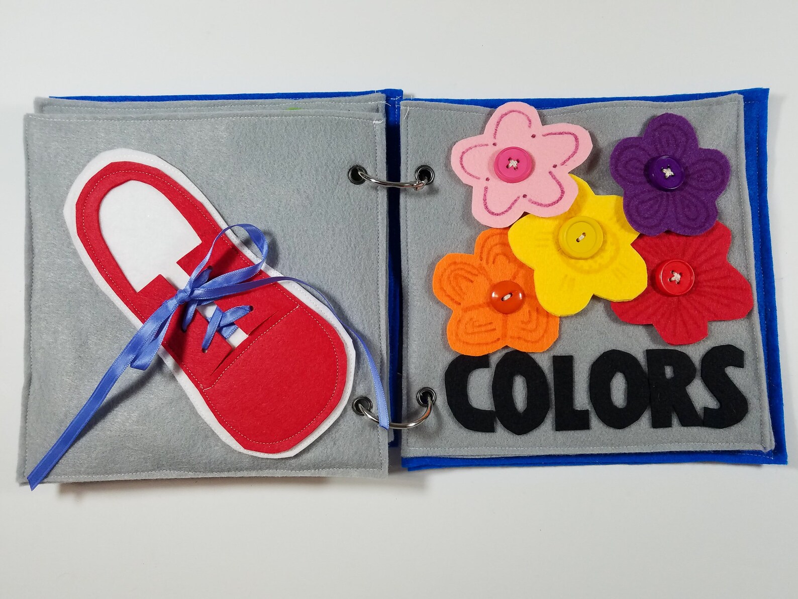 Felt Quiet Book PDF sewing pattern learning book colors | Etsy