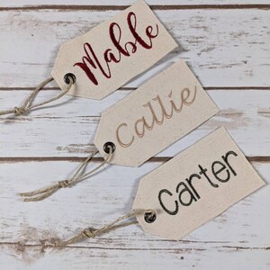 Embroidered Name Tag Large Size for Personalization for Stockings ...