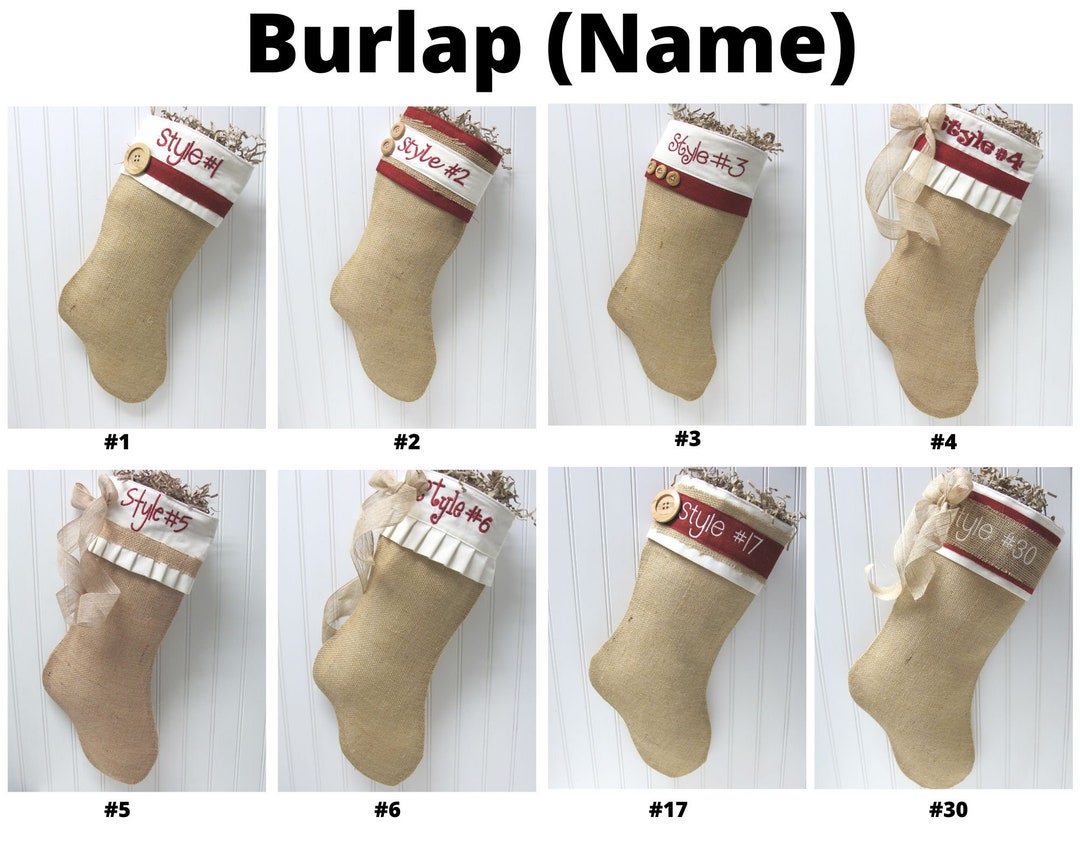 Christmas Stocking, Choose Your Christmas Stockings, Embroidered ...