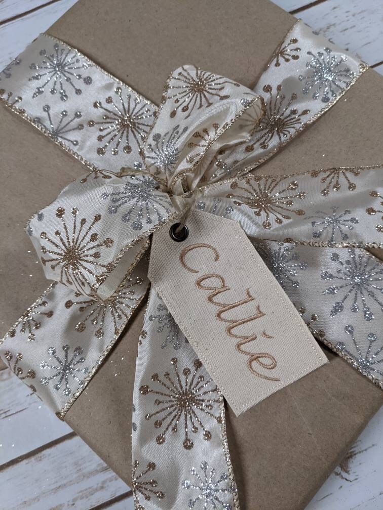 Embroidered name tag large size for personalization for | Etsy