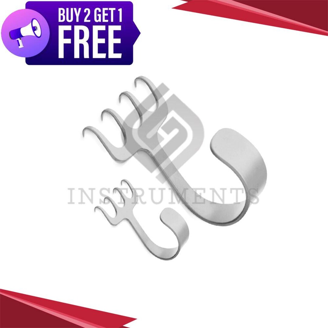 Freeman Mini Rake Retractor | Surgical Stainless Steel Tool | Small ...