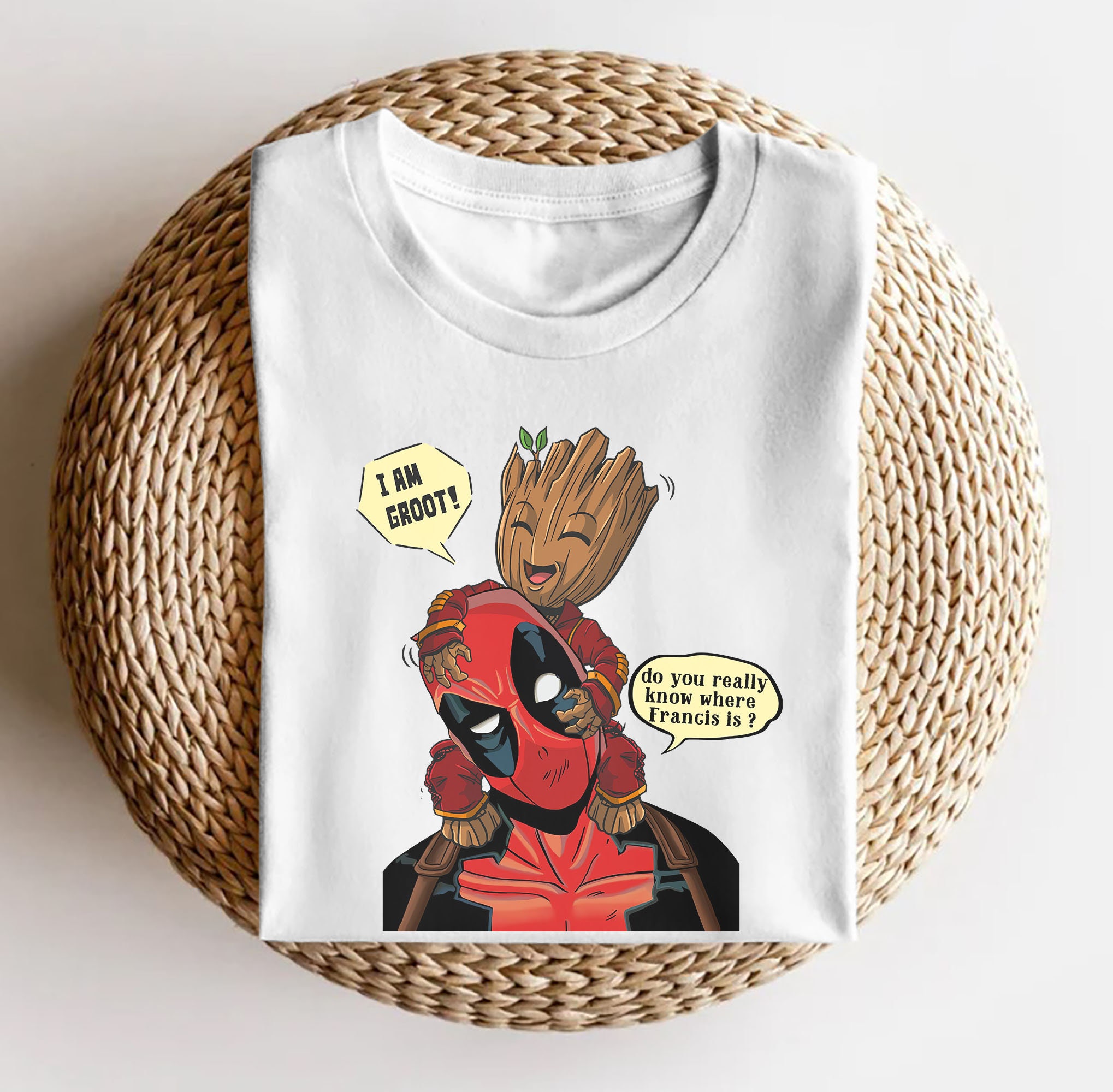 Deadpool And Groot Friends T-Shirt, Baby Groot Shirt Designed & Sold By ...