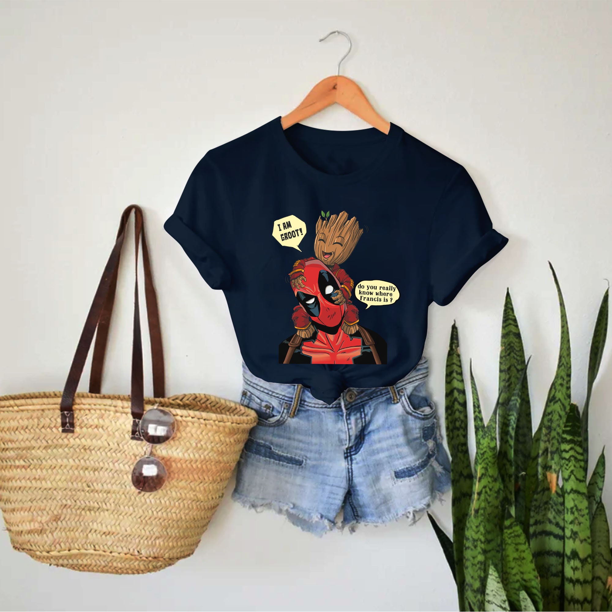 Deadpool And Groot Friends T-Shirt, Baby Groot Shirt Designed & Sold By ...