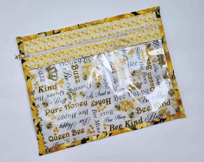 New Project Bags for Cross Stitch, Vinyl Front Project Bag for Cross Stitch, Sewing, Quilting ...