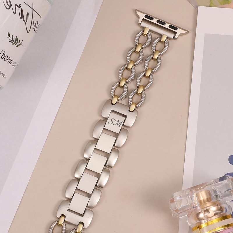 Silver Apple Watch Chain - Etsy