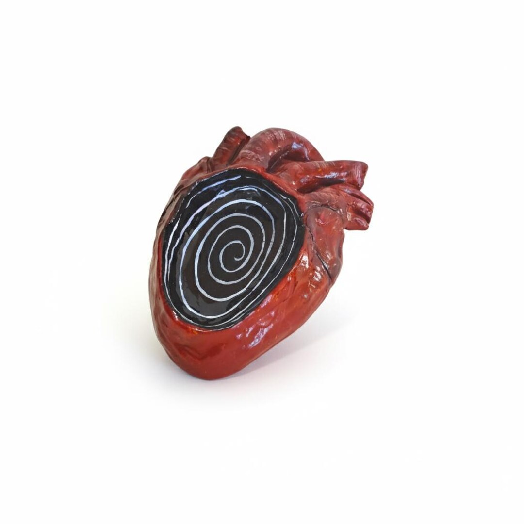 Handmade Heart Ashtray – Gothic Halloween Decor, Dark Art Ceramic ...