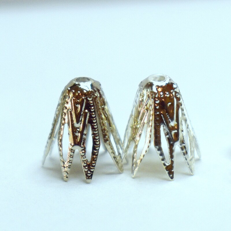 Filigree Bead Caps - Etsy