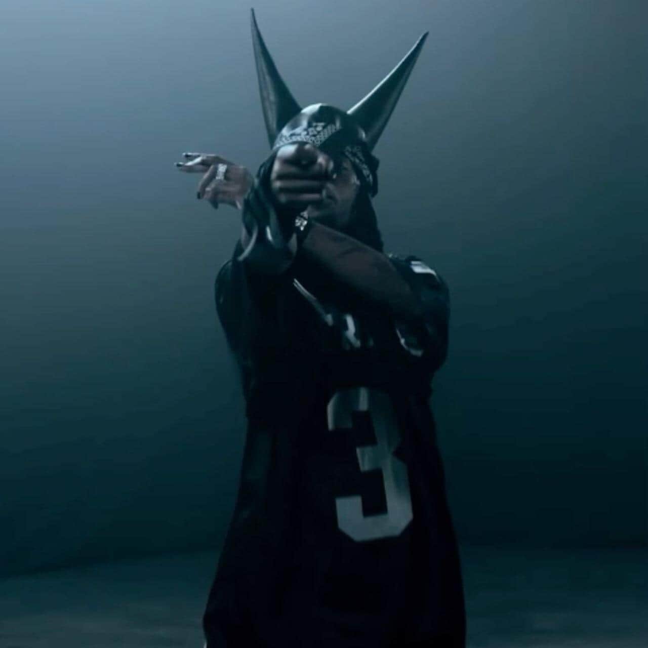 Playboi Carti Opium Core Devil Evil Horns Cap Leather Hat X Anonymous ...