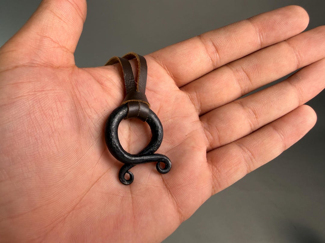 Forged Iron Troll Cross Necklace | Viking Protective Amulet Pendant ...