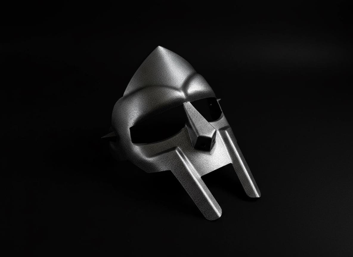 MF DOOM Inspired Mask | Madvillain Face Armor | Hand-forged Medieval ...